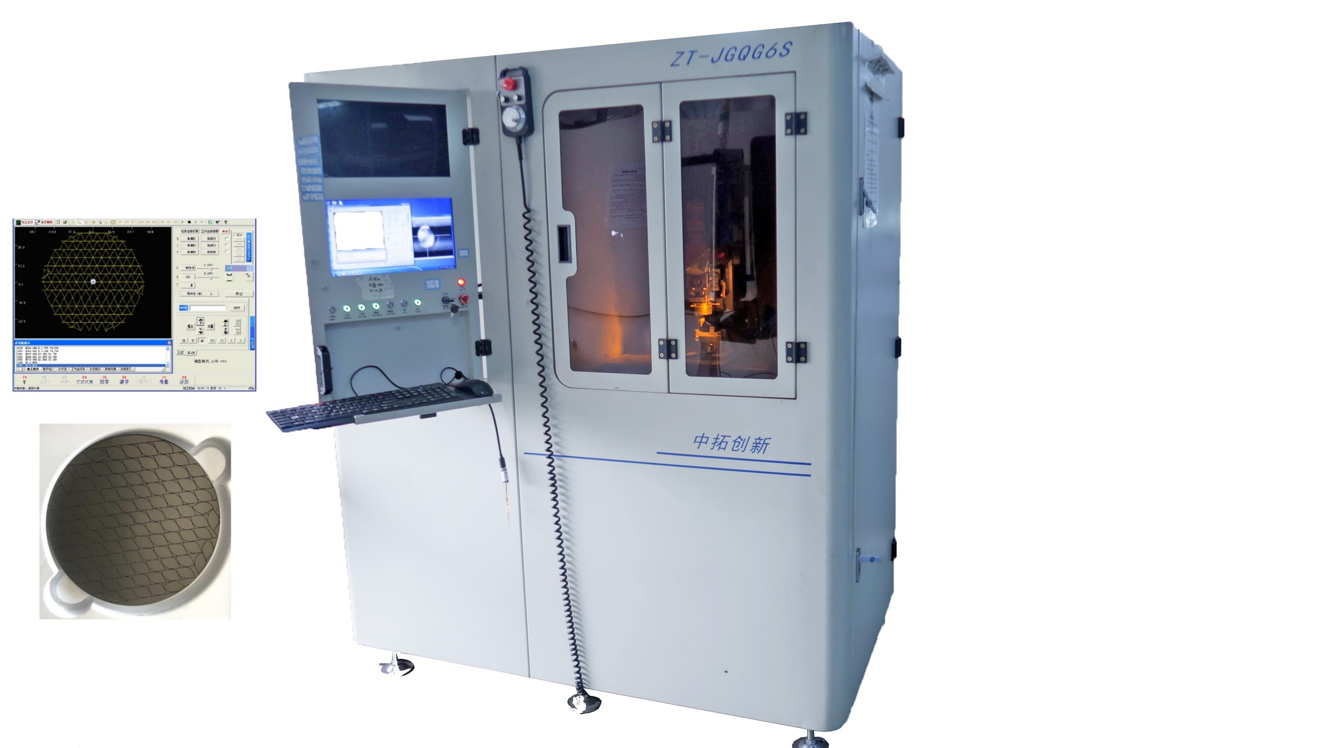 CNC-Laserschneider mit optischen Verstärkungssystemen für die ...